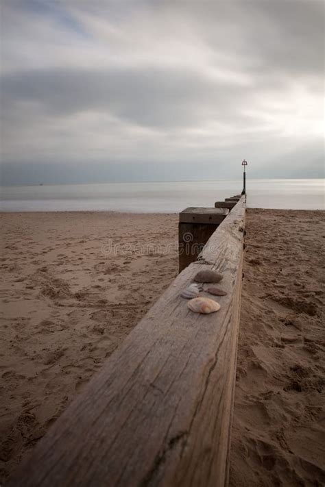 Groyne Stock Image Image Of Groyne Footprints Perspective