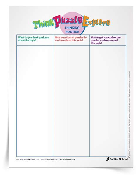 Think Puzzle Explore Visible Thinking Routine A Professional Development Series Visible