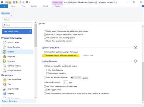 Configure Auto Updates For Your Application With Advanced Updater