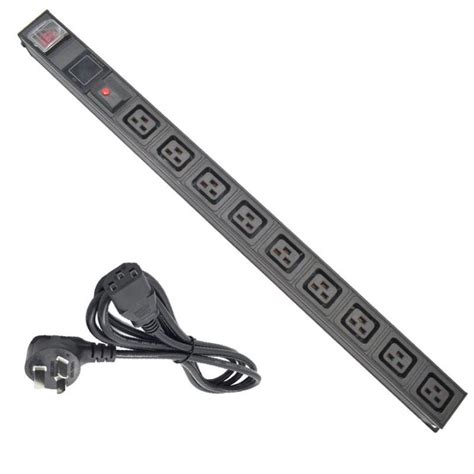 Pdu Power Strip C19 Output Multiple Socket 9ac Socket With Current