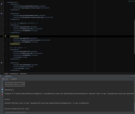 Moduliths Events Jpa Module Not Working Properly When Used With Spring