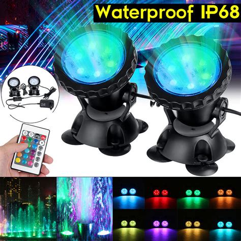 Deal Flash Deal 】 2in1 Rgb 12led ไฟสระว่ายน้ำใต้น้ำกันน้ำ Ip68 ปรับมุมโคมไฟสปอตไลท์ใต้น้ำพร้อม