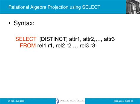 ppt relational algebra and calculus introduction to sql powerpoint