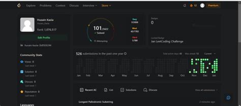 Husain Kazia On Linkedin Leetcodemilestone Problemsolving
