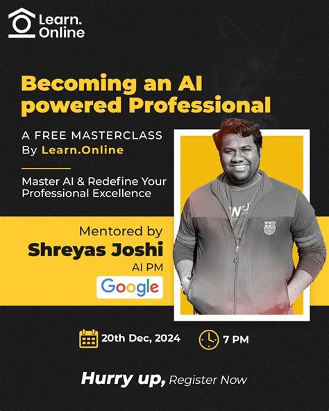 Shreyas Joshi On Linkedin Register And Find Out Tomorrow If The Ai Train Is Something Worth Your