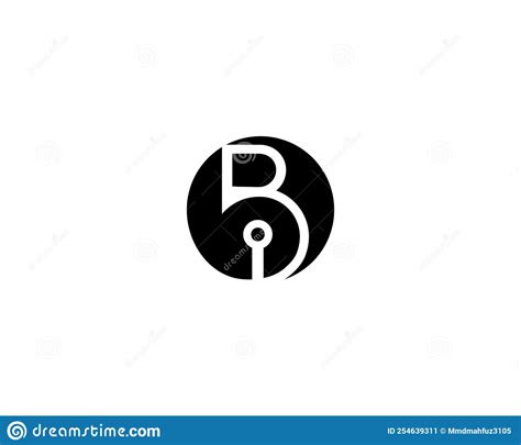 Bi Or Ib Abstract Letter Professional Logo Stock Vector Illustration Of Alphabet Font 254639311