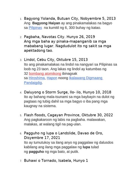 Bagyong Yolanda Pdf