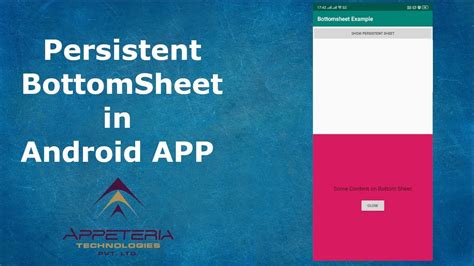 How To Implement Bottom Sheet In Android App Part YouTube