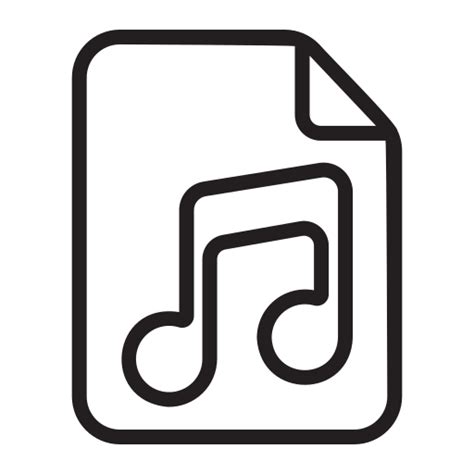 Audio File Folders Music Document Paper Icon Download On Iconfinder
