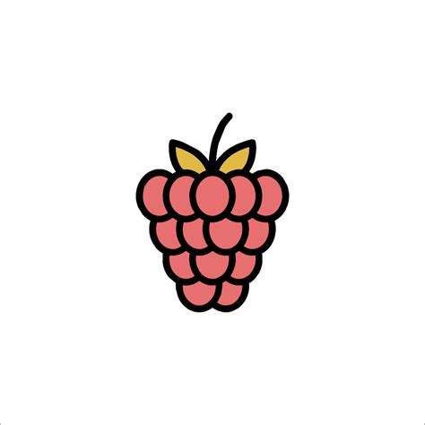 Raspberry Icon Illustration 56588538 Vector Art At Vecteezy