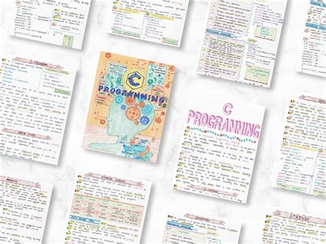 C Programming Language Aesthetic Study Notes PDF NewtonDesk
