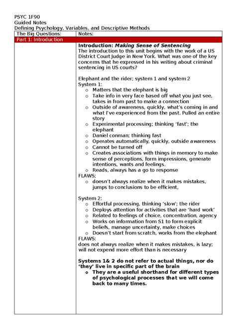 psyc lec 1 psyc lec 1 guided notes psyc 1f guided notes defining