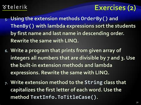 Ppt Extension Methods And Linq Powerpoint Presentation Free Download