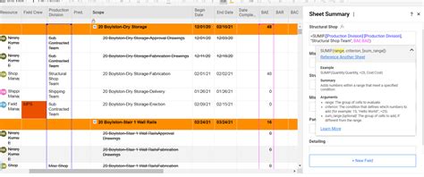 Sheet Summary Formula Smartsheet Community