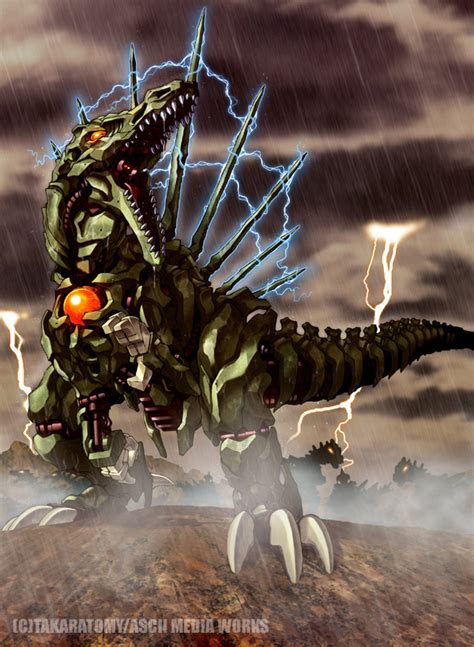 Bio Raptor And Bio Spino Zoids And 1 More Drawn By Mercyrabbit