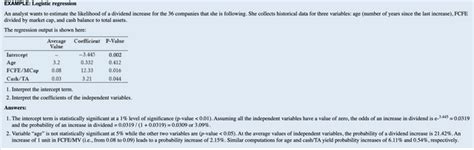 log regression models r cfa