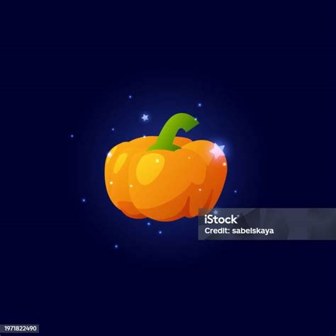 빛나는 별과 호박 현실적인 만화 벡터 일러스트 레이 션이 고립되어 있습니다 10월에 대한 스톡 벡터 아트 및 기타 이미지 10월 3차원 형태 가을 Istock