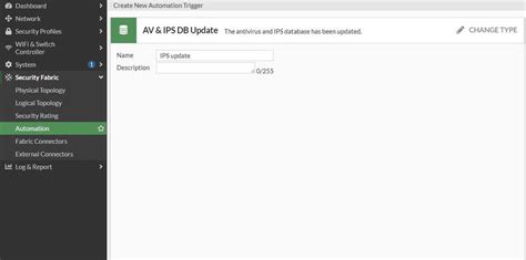 Automation Stitch To Export Ips Signature Database Fortinet Community