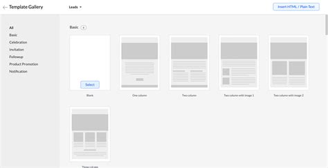 zoho crm email templates