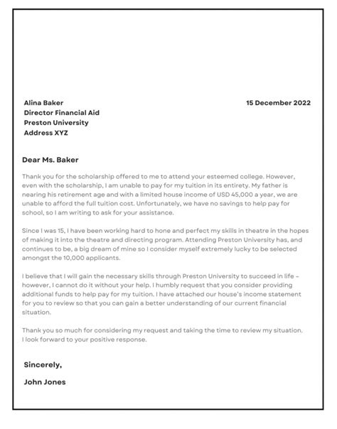 How To Write A Financial Aid Appeal Letter With Samples Scholaroo