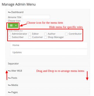 How To Customize Admin Menu Items By User Role AcmeeDesign Support System