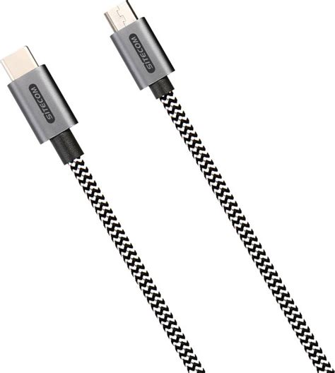 Sitecom USB C Naar Micro Usb Kabel Meter USB C Micro USB B Zwart Wit Bol Com