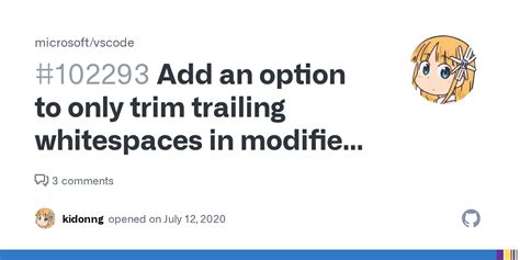 Add An Option To Only Trim Trailing Whitespaces In Modified Lines Issue Microsoft