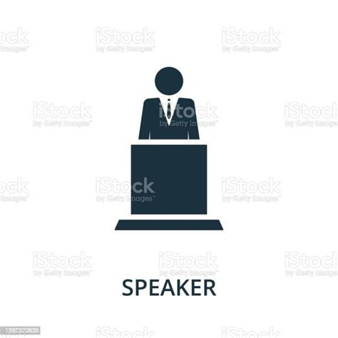 평판 관리 컬렉션의 발표자 아이콘입니다 간단한 라인 요소 템플릿 웹 디자인 및 인포 그래픽을위한 스피커 기호 0명에 대한 스톡 벡터 아트 및 기타 이미지 Istock