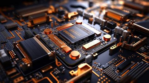 Computer Processor Isolated On White Stock Illustration Illustration Of Laptop Transistor