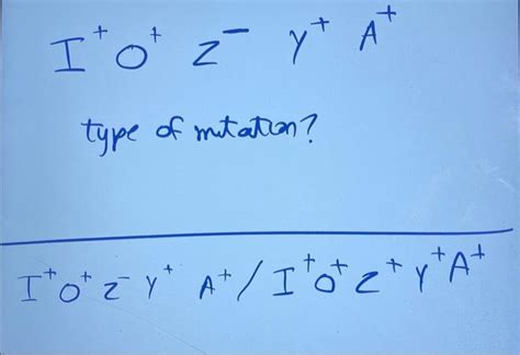 Solved Whats The Type Of Mutation In Each Scenario Cis