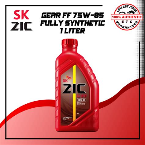 ZIC GEAR FF 75W-85 FULLY SYNTHETIC 1 Liter | Shopee Philippines