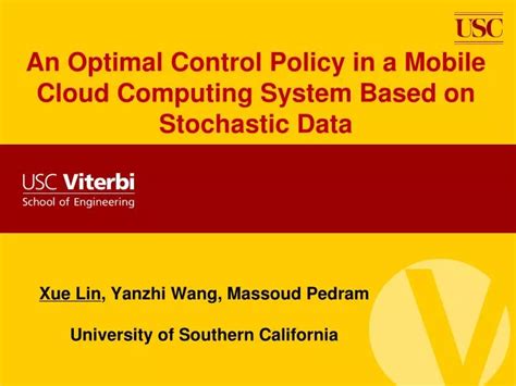 Ppt An Optimal Control Policy In A Mobile Cloud Computing System
