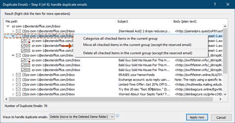 Quickly Delete Or Remove Duplicate Emails In Outlook