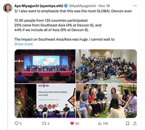 The Latest Chapter For Ethereum And Highlights From Devcon Sea Ethereum Foundation Blog