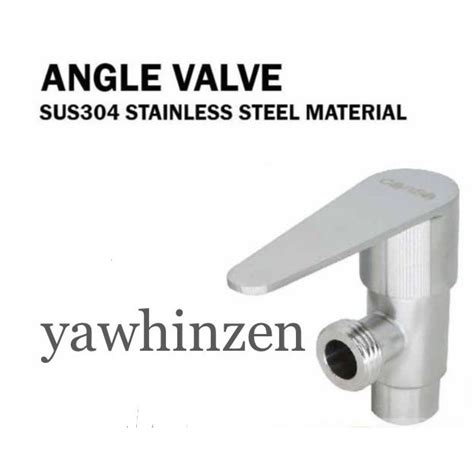 CORSA Stainless Steel SUS Bathroom Angle Valve Quarter Turn Angle Valve Inch One Way