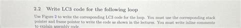 Solved 22 Write Lc3 Code For The Following Loop Use Figure