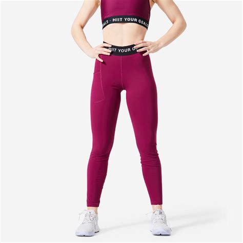 Legginsy fitness damskie Domyos DOMYOS | Decathlon