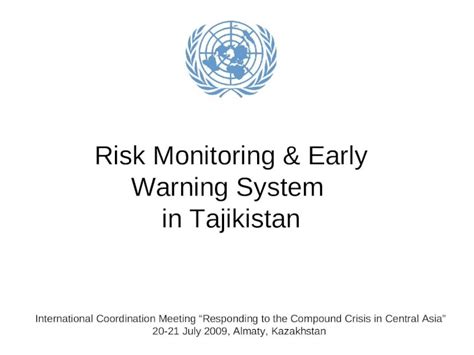 Ppt Risk Monitoring And Early Warning System In Tajikistan Dokumentips