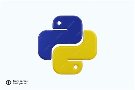 Premium Psd Python Programing Language Icon 3d Rendering Vector Illustration
