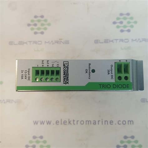 Phoenix Contact Trio Diode 12 24dc 2x10 1x20 2866514 Elektro Marine