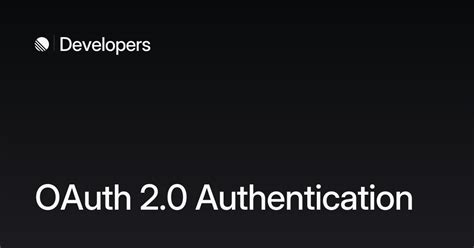 Oauth 2 0 Authentication Linear Developers