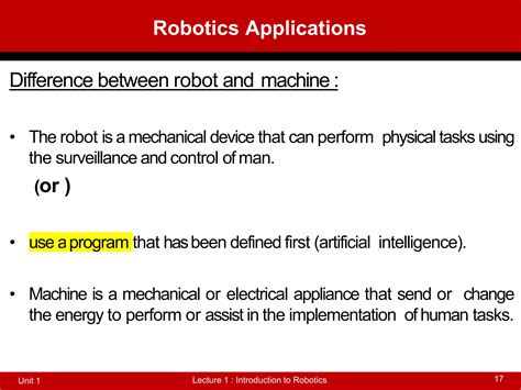 Lecture 1 Introduction To Roboticspptx Robotics Technology