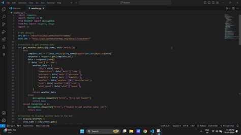 Om Tiwari On Linkedin Python Tkinter Weatherapp Apis Realtimedata