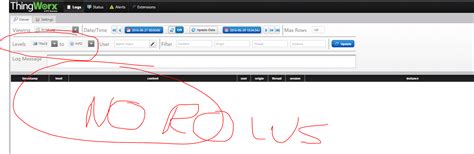 solved and logger debug not working in thingw ptc