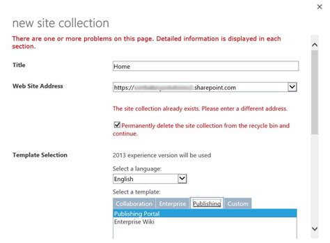 creating publishing site at sharepoint online root cloud decoded