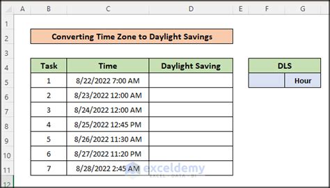 How To Convert Time Zone With Daylight Savings In Excel 2 Cases