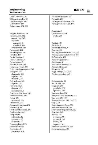 Engineering Mathematics Volume 1