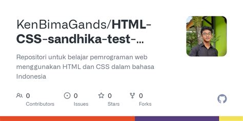 Github Kenbimagandshtml Css Sandhika Test Remote Repositori Untuk