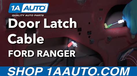 How To Replace Front Drivers Interior Door Latch Cable Ford Ranger A Auto