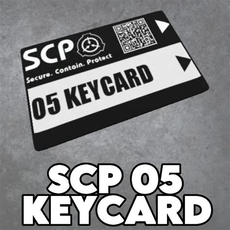 Scp 05 Keycard By Danilych4711 Download Free Stl Model